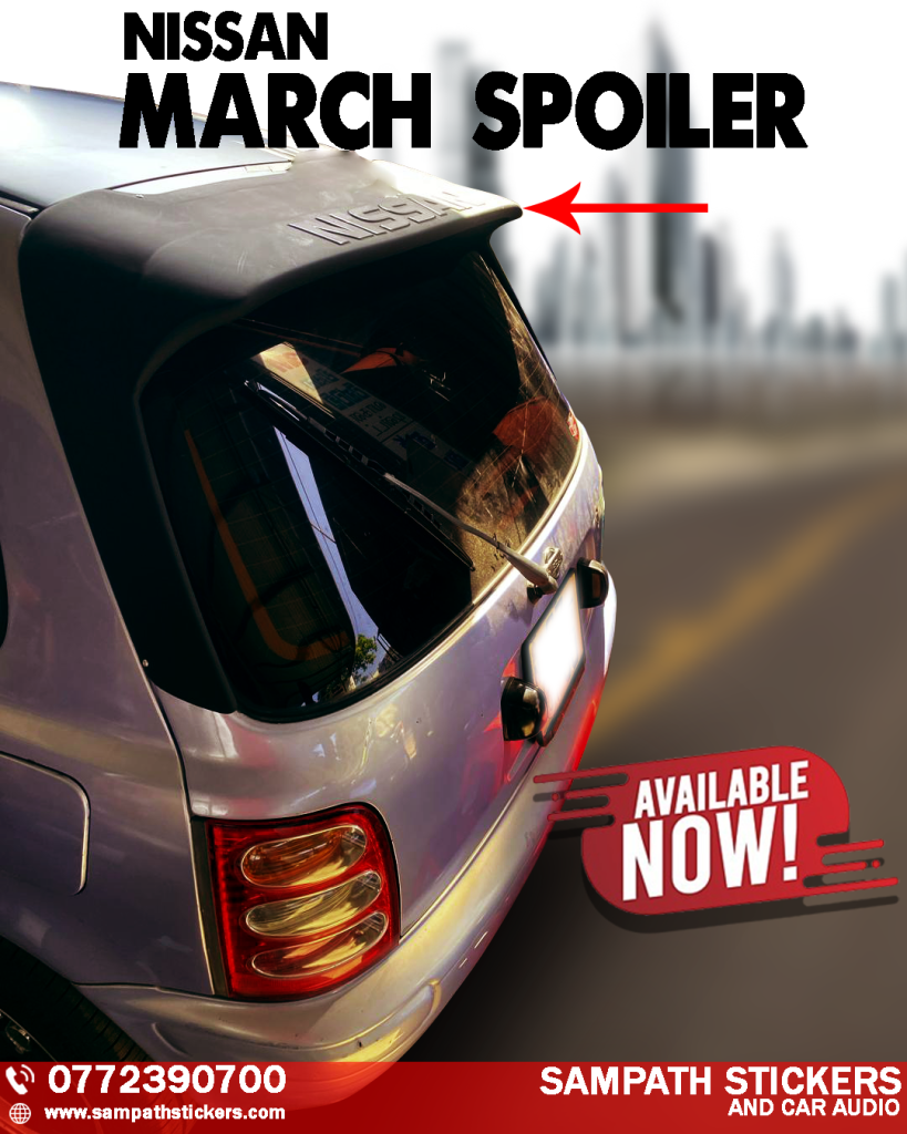 Nissan March Spoiler – Sampath Stickers